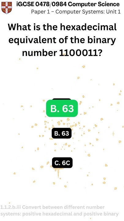 iGCSE Computer Science 0478 0984 Paper 1 Unit 1 q016 v1 - YouTube