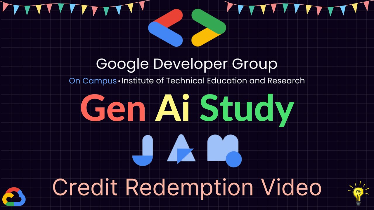 GEN-AI Study Jam Credits Redemption! 🚀 @gdgiter - YouTube