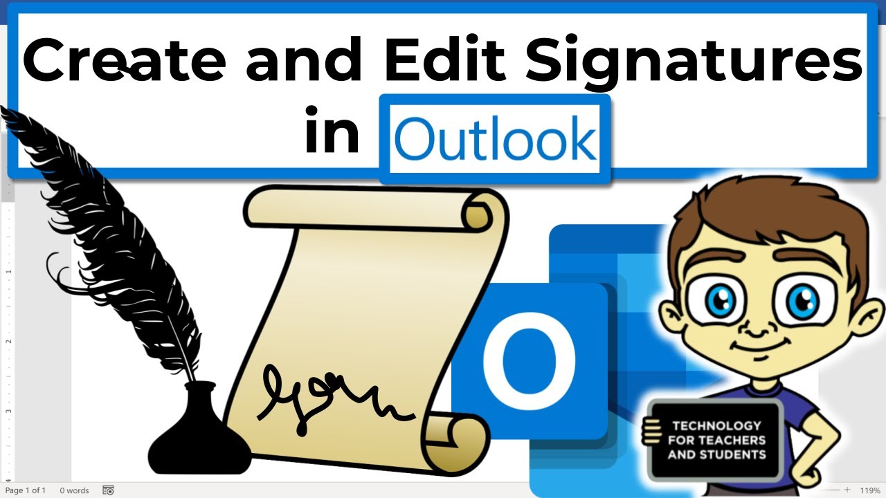 How to Create and Edit Signatures in Microsoft Outlook - YouTube