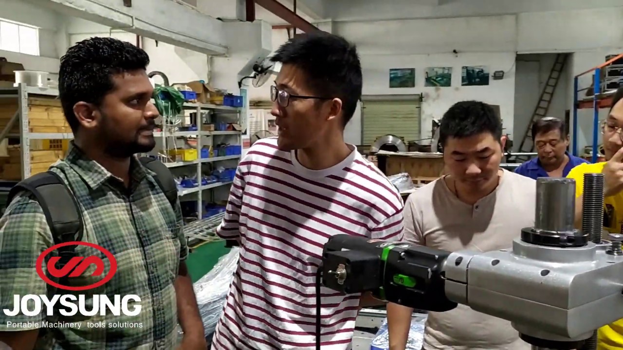 portable machining equipment joysung tdg50 tdg60 bw360 - YouTube