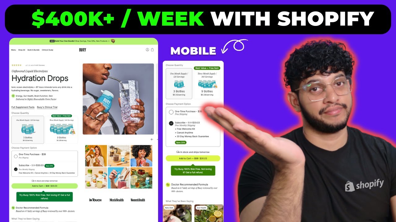 $480k Per Week Case Study - How to Build a Custom Shopify Product Page ...