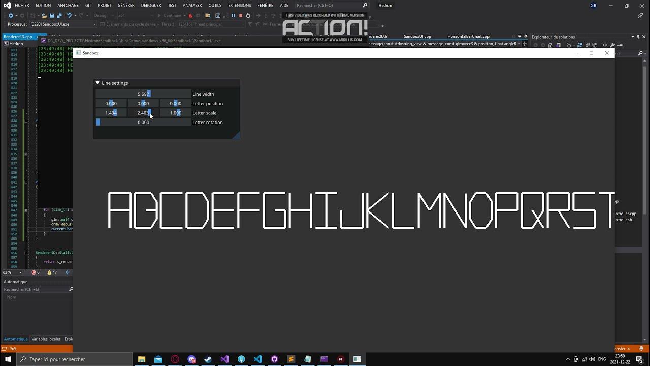 Artisanal font rendering (w/ opengl) - YouTube