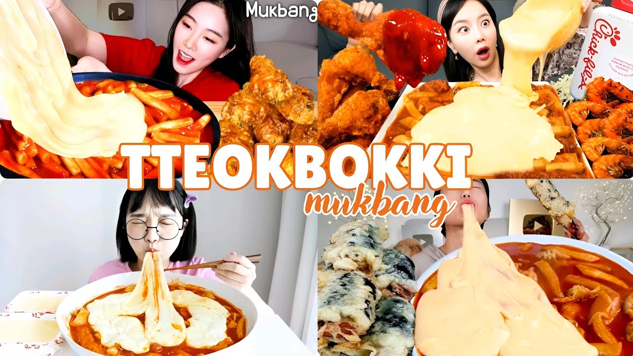 TTEOKBOKKI Mukbang | ASMR Cheesiest Flavor Mukbang | volume I - YouTube