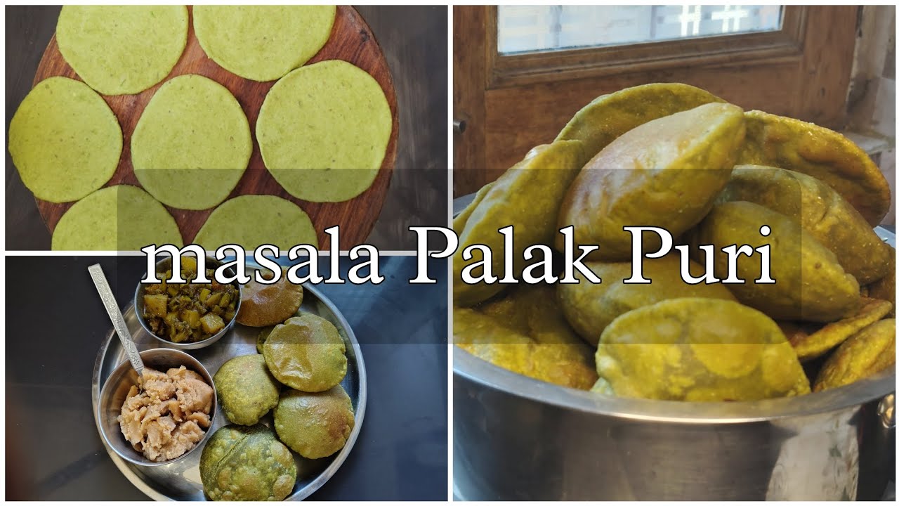 💃💃☺️मसाला पालक पुरी| New Trick Masala Palak Puri|naye Andaaz ke sath🤣🤣 ...