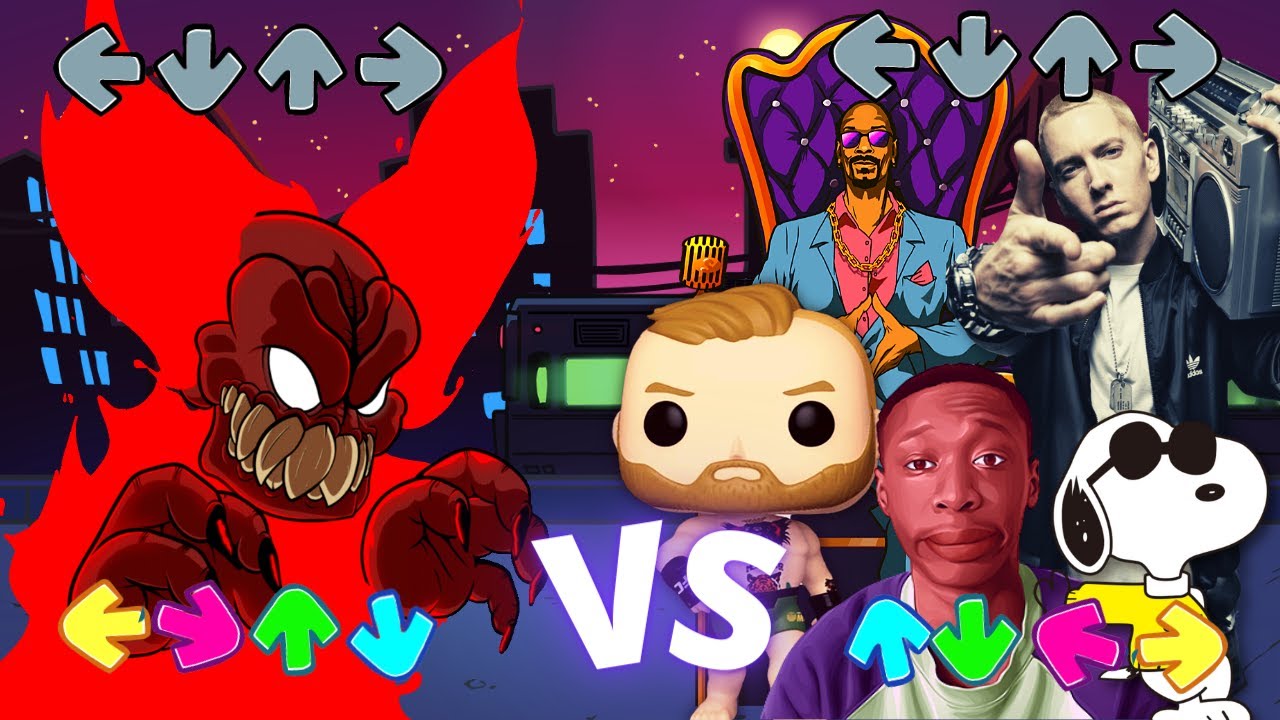 [FNF] Tricky Mod Vs Khaby Lame, Eminem, Conor McGregor, Snoop Dogg ...
