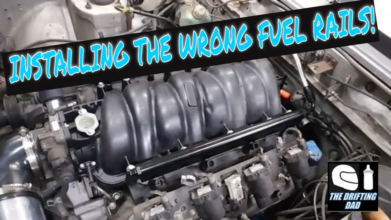 FB RX7 LS Swap Part 5: Header Install and Fuel Rails (the wrong ones ...