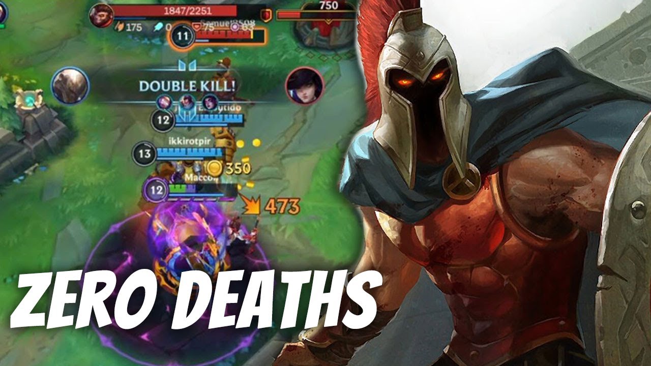 Wild Rift | Pantheon Zero Death Full Game Baron Lane Season 8 - YouTube