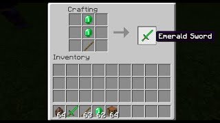 Minecraft Enchanted Emerald Sword