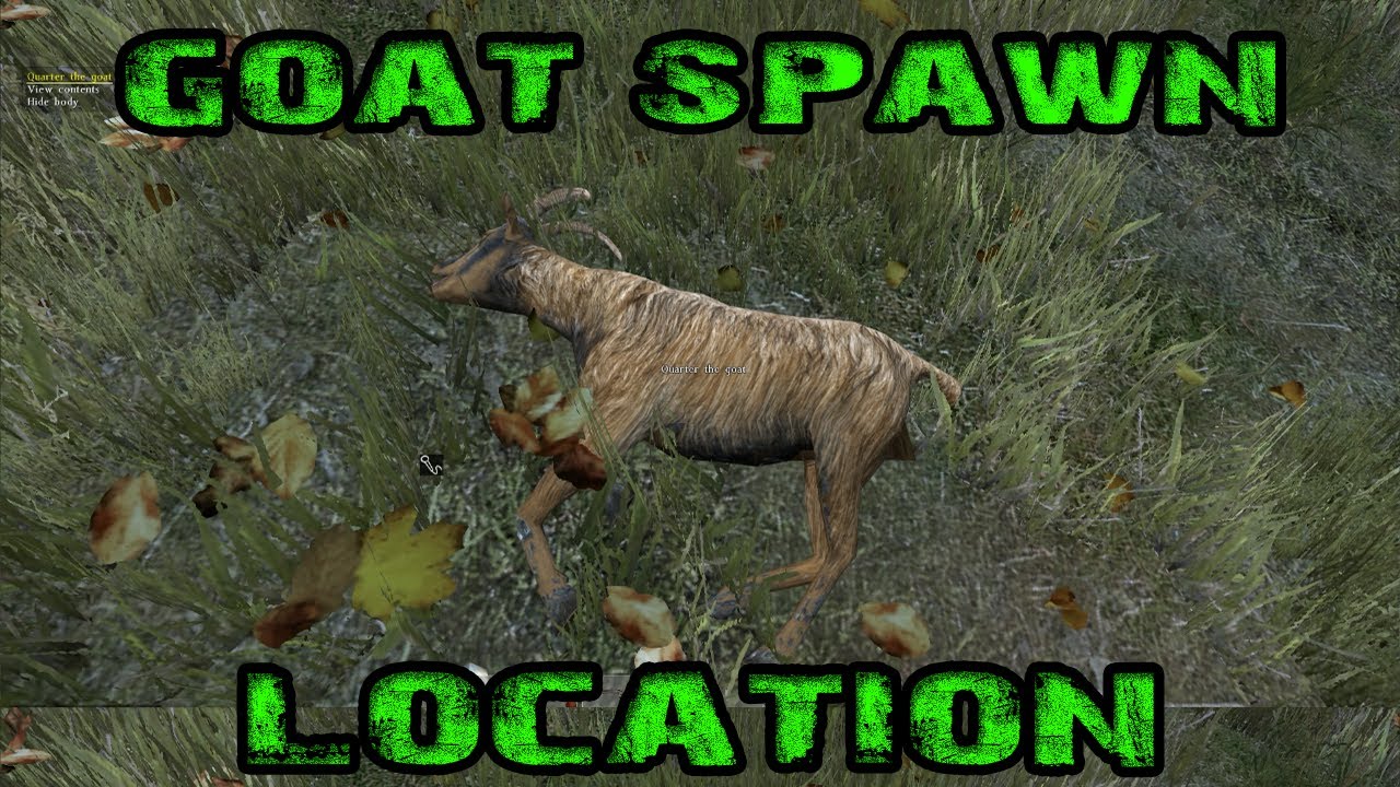 Dayz Standalone - Goat spawn location - YouTube