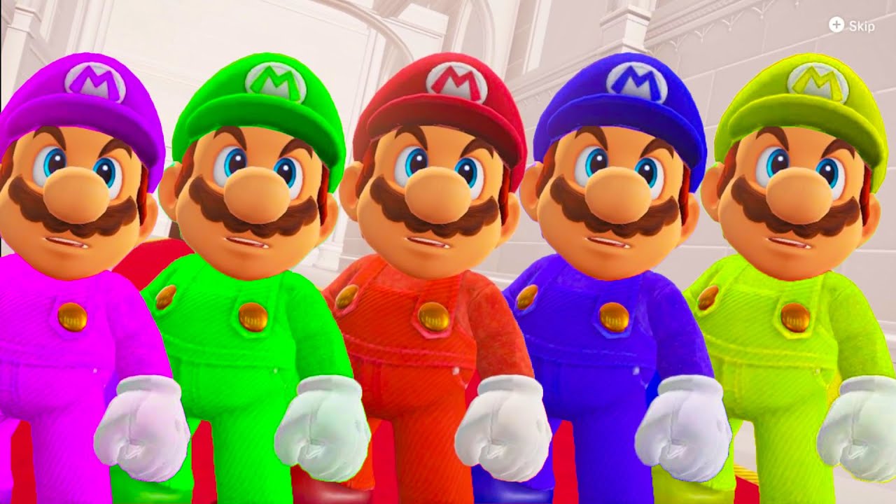 Super Mario Odyssey Mario All Mario Colors - Final Fight - YouTube