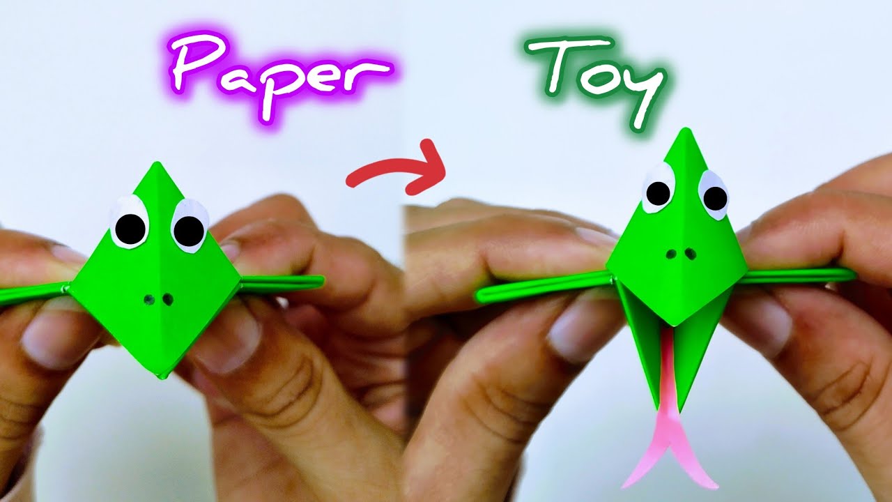 How to make an Origami Paper TOY | Moving Paper Toys | Origami Fidget ...