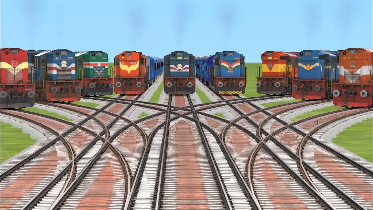 9️⃣Super Fast 🇮🇳passenger RAILGADI Crossings At Back to Back Curved ...