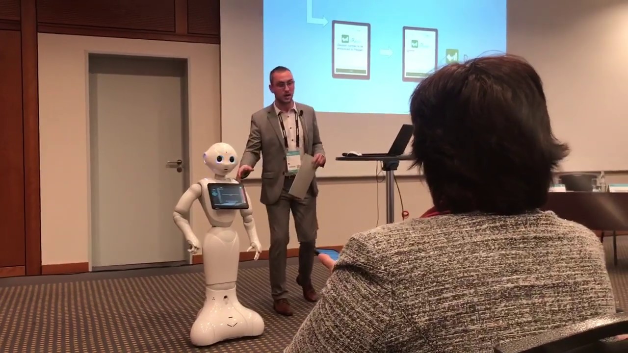 human robot interaction in education - YouTube