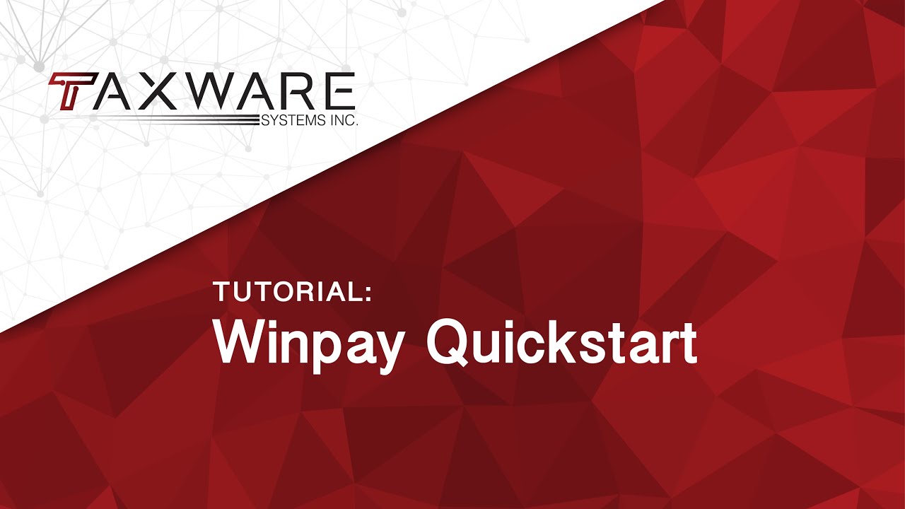 Tutorial - Winpay Quickstart - YouTube