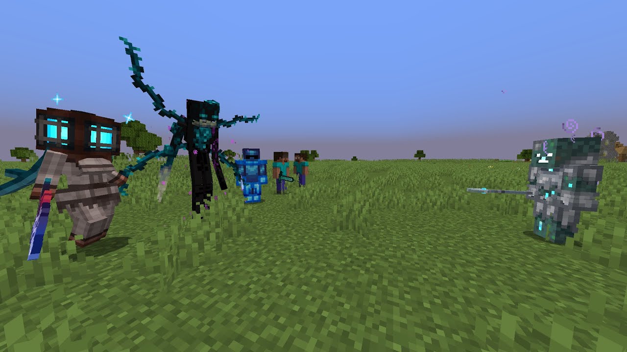 Heart of Titanium vs Other Humanoid Mobs | Minecraft Mob Battles - YouTube