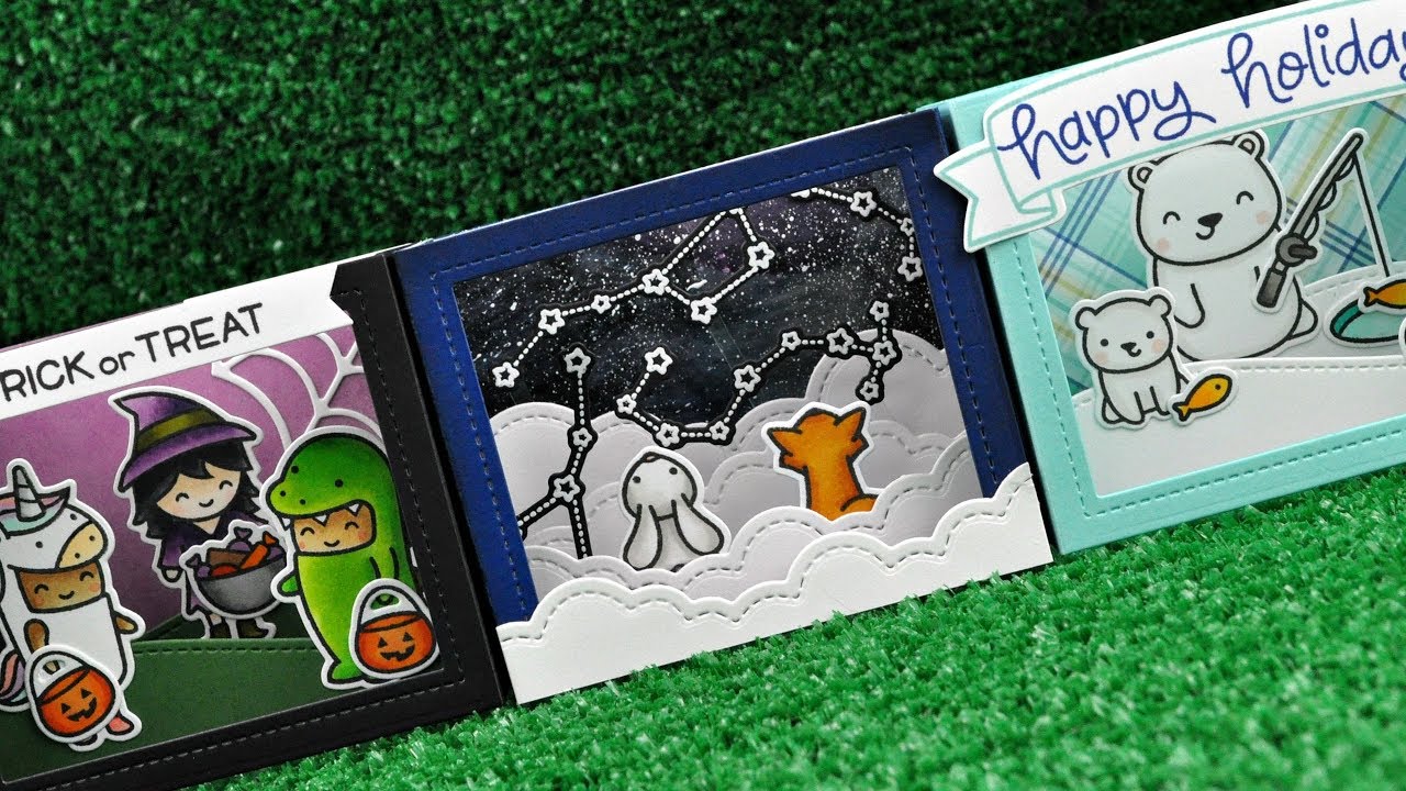 Intro to Shadow Box Card + 3 cards from start to finish - YouTube