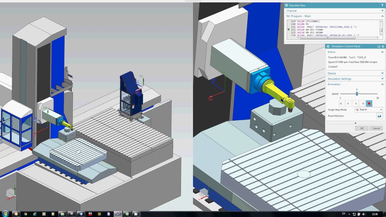 ISV Simulation - HeadChange - NX11 - Simulação ISV (troca de cabeçote ...