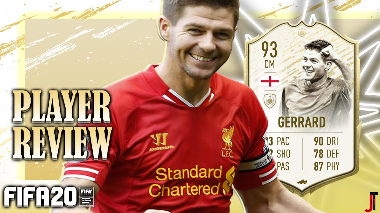 FIFA 20 PRIME MOMENT GERRARD 93 PLAYER REVIEW - YouTube