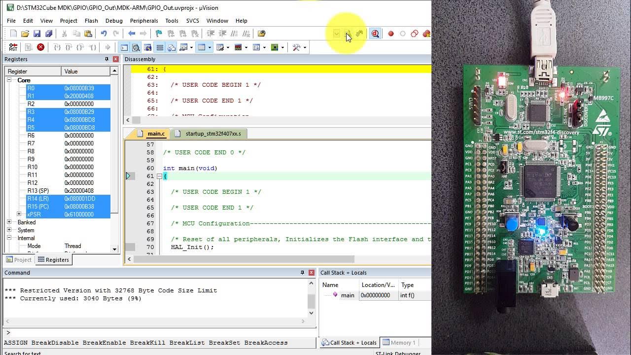 Tutorial CubeMx 1 GPIO Out STM32F4Discovery STM32CubeMX - YouTube