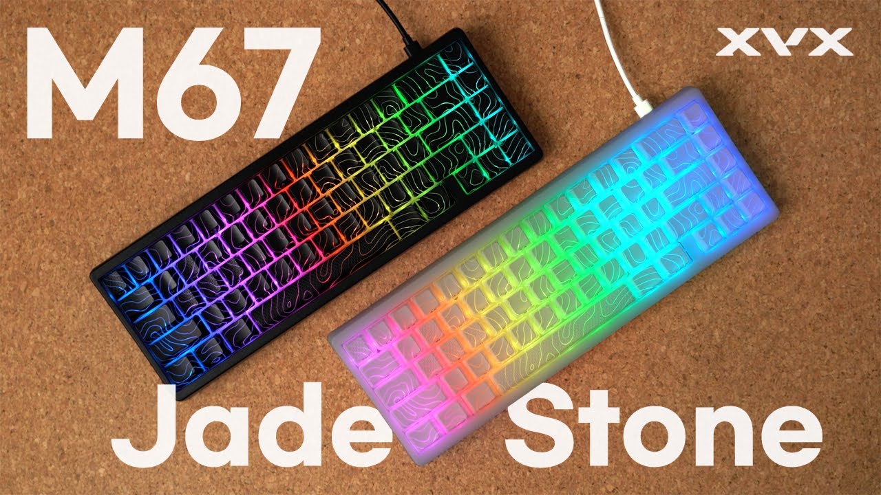불좀 꺼줄래? 화려한 LED좀 보게😂 등고선 키캡디자인 XVX M67 JadeStone 기계식키보드 - YouTube