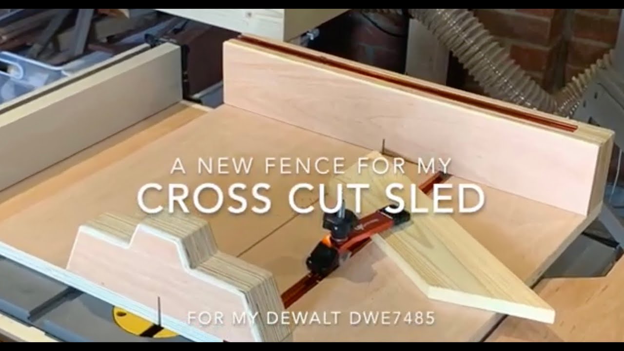 Making a new Fence for my Cross Cut Sled HD 1080p - YouTube
