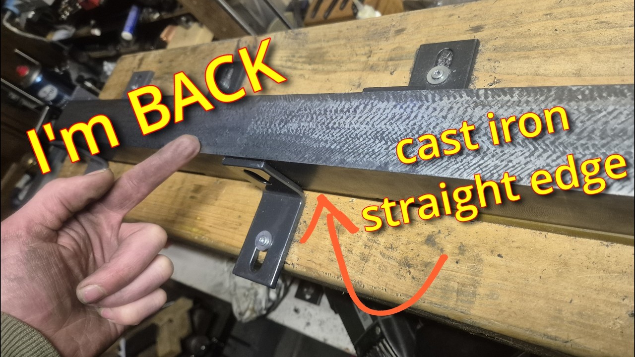Scraping - Straight edge - Cast iron - YouTube