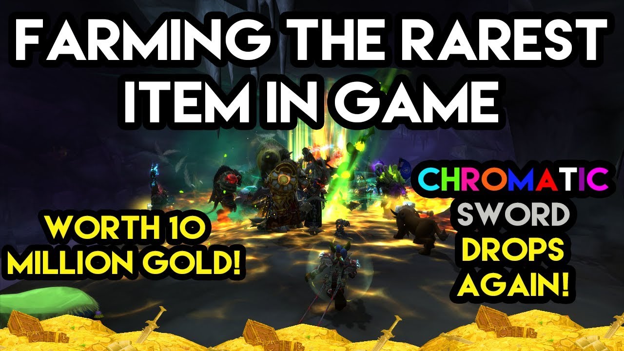 World Of Warcraft Gold Farm Rarest Item Drop Ever Worth 10,000,000 GOLD ...