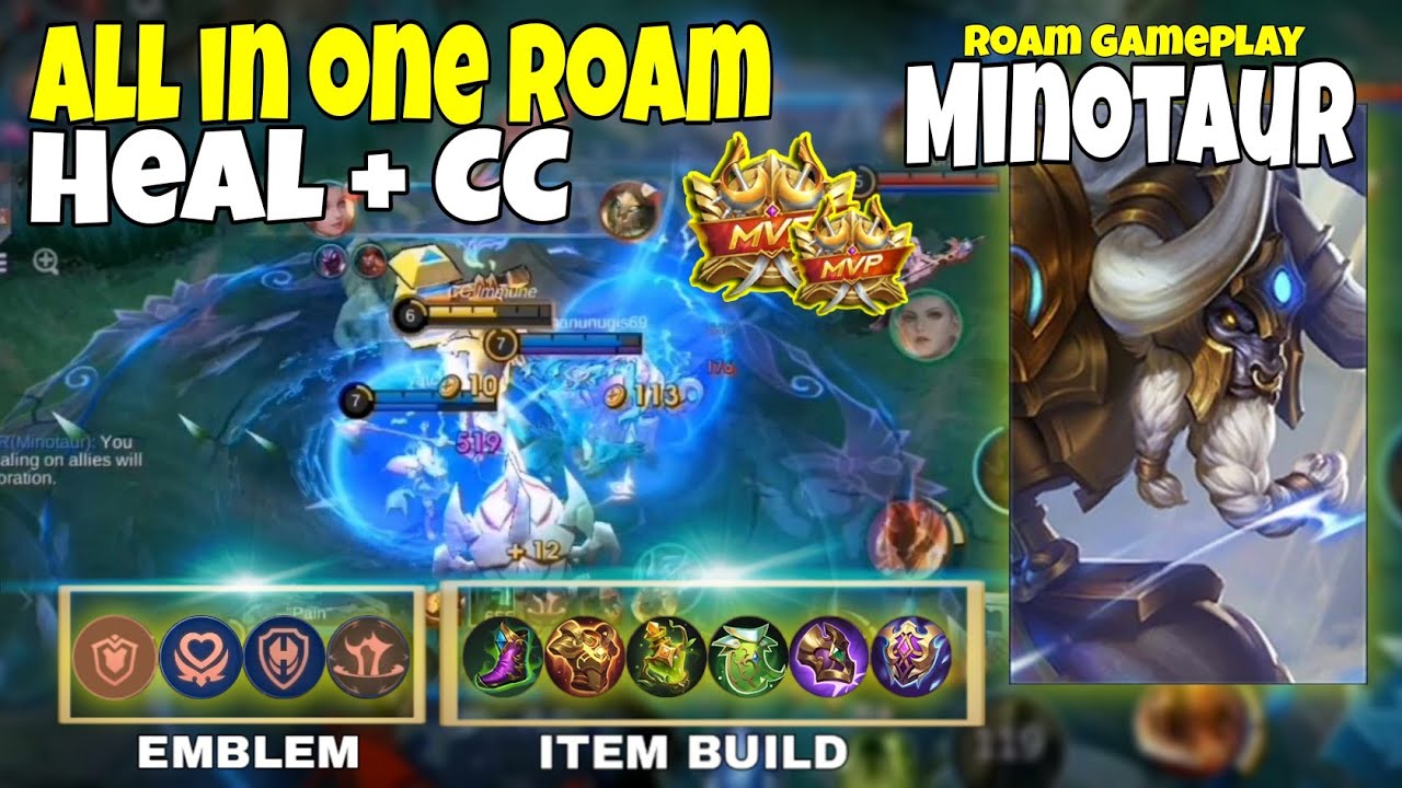 Minotaur Best Build and Emblem 2024 | Heal + Settup | All in one ...