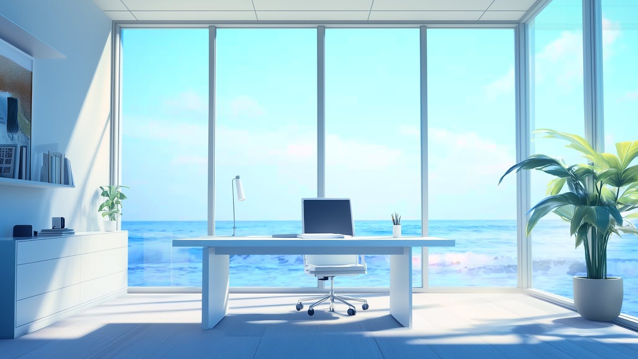 𝐋𝐮𝐱𝐮𝐫𝐲 𝐎𝐜𝐞𝐚𝐧𝐟𝐫𝐨𝐧𝐭 𝐎𝐟𝐟𝐢𝐜𝐞 𝐀𝐦𝐛𝐢𝐞𝐧𝐜𝐞 | 𝐁𝐫𝐞𝐚𝐭𝐡𝐭𝐚𝐤𝐢𝐧𝐠 𝐒𝐞𝐚 𝐕𝐢𝐞𝐰𝐬 & 𝐑𝐞𝐥𝐚𝐱𝐢𝐧𝐠 ...