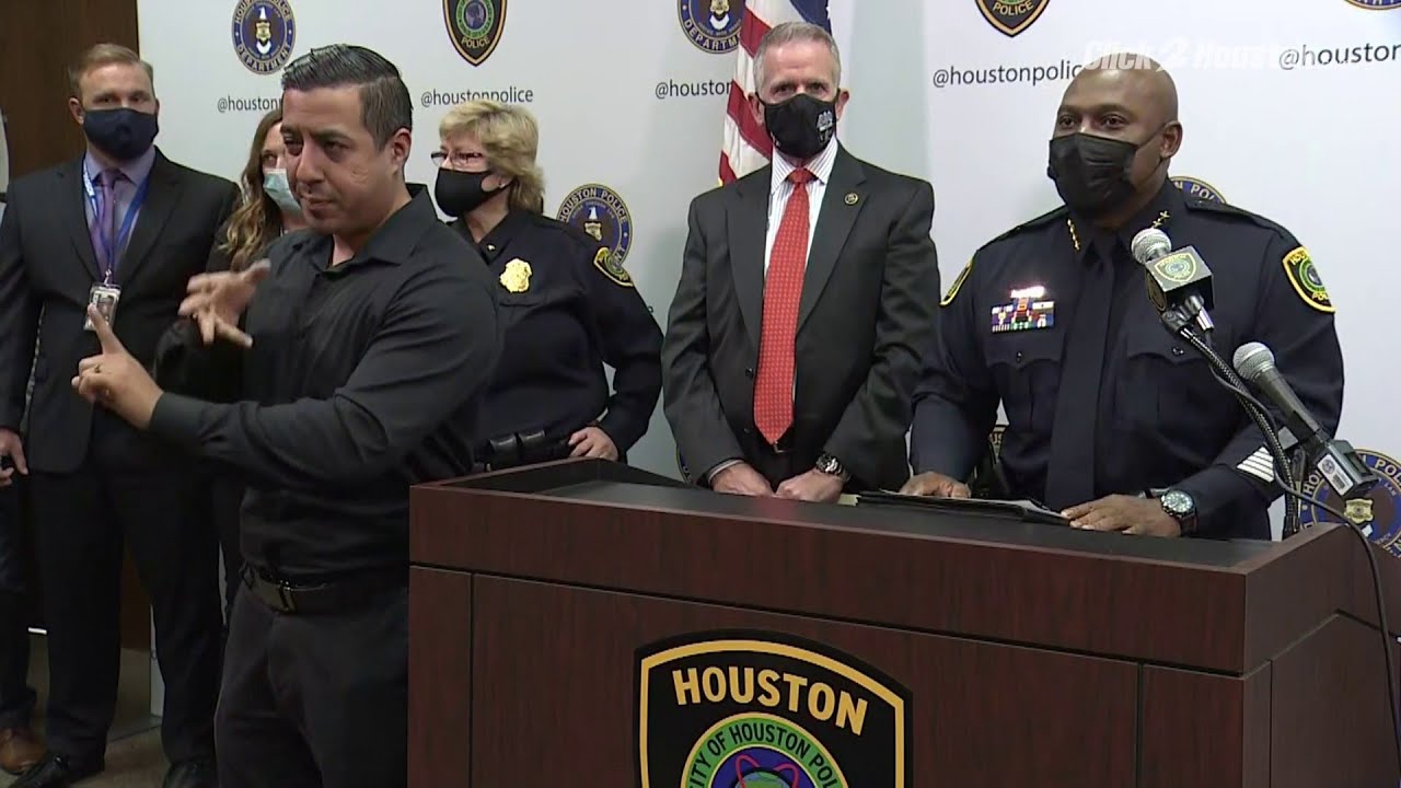 Houston law enforcement announce arrests in string of robberies - YouTube