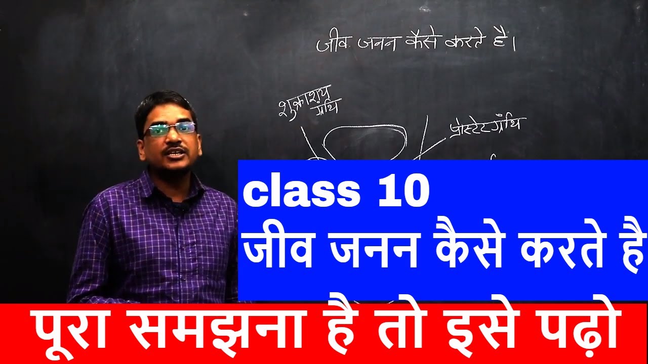 langik janan class 10 || nar janan tantra hindi mein || जीव जनन कैसे ...
