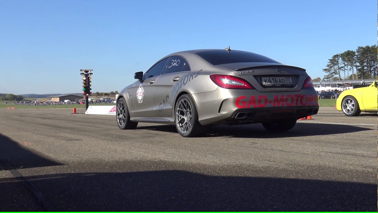 BRUTAL 1200 hp Mercedes CLS 63 | LOUD 1/4 mile acceleration ...