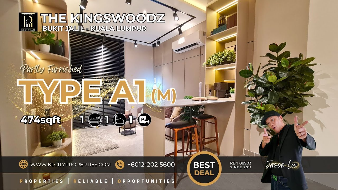 The Kingswoodz Bukit Jalil by EXSIM Type A1(m) 474sqft 1 Room 1 Bath ...