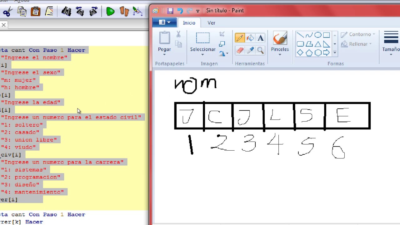Dimensiones en pseint - YouTube