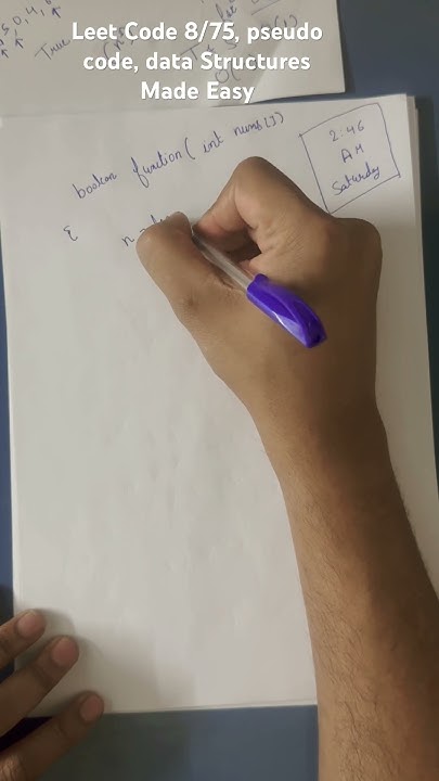 Leet Code 8/75 pseudo code, click on the caption to watch full video #leetcode #leetcode75 - YouTube