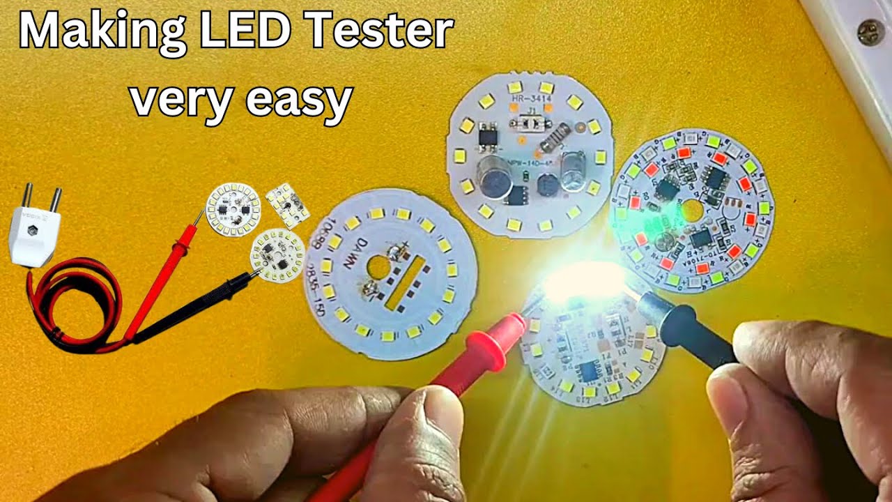 how to make LED tester at home - YouTube