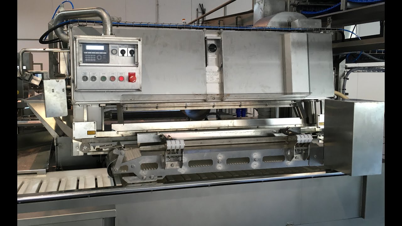 Swedefish Infeeder feeding Cabinplant gilling machine - YouTube