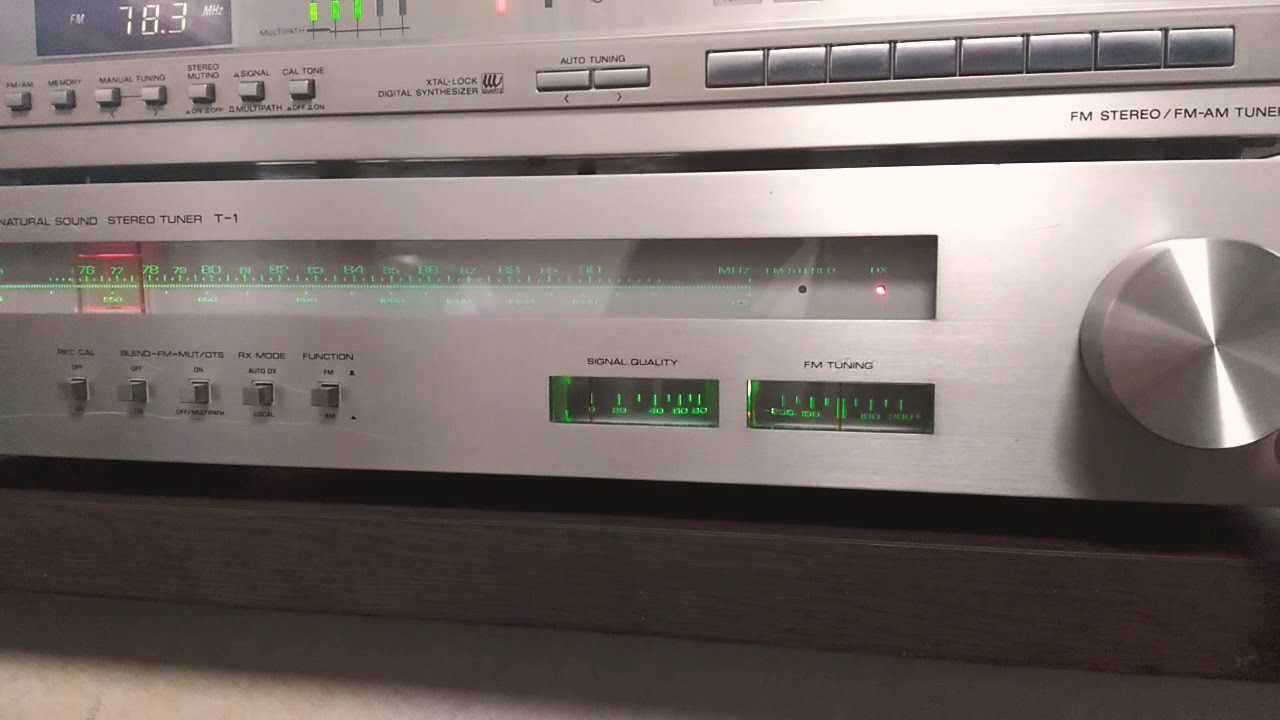 YAMAHA FM/AM tuner T-1 - YouTube