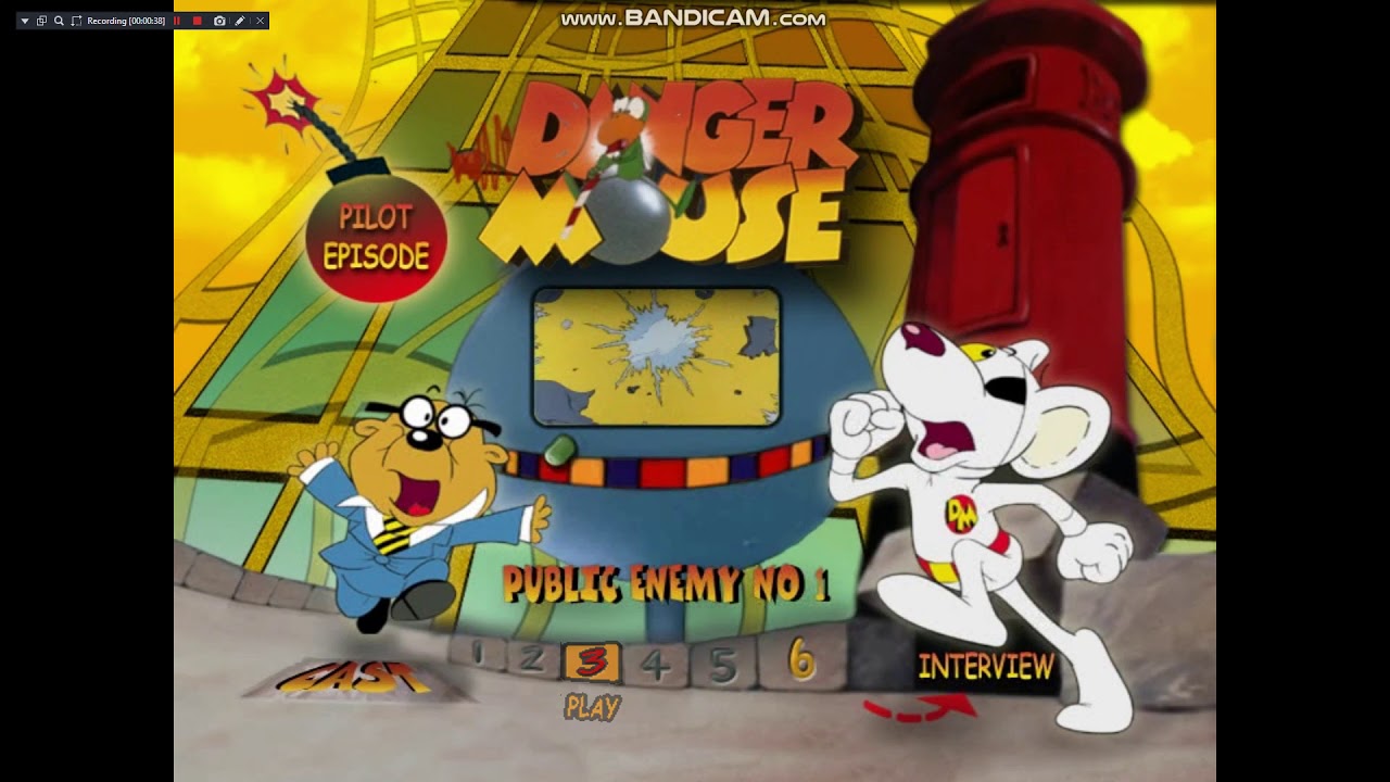 Danger Mouse THE GREAT BONE IDOI sneak peek DVD menu - YouTube
