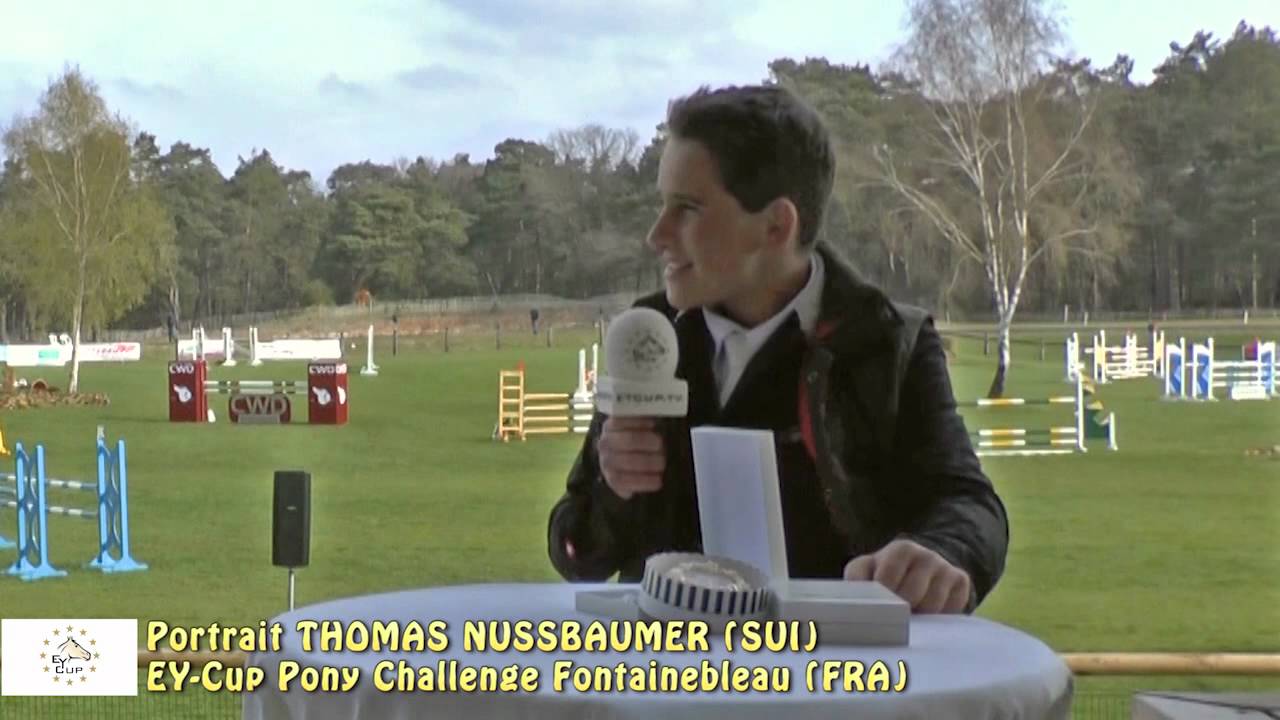 Portrait THOMAS NUSSBAUMER (SUI) EY-Cup Pony Challenge Fontainebleau ...