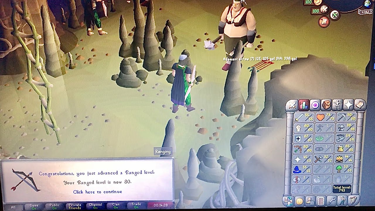 Getting Level 80 Range in Old School RuneScape Level 74 to 80 montage ...