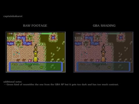 Game Boy Advance Shader Comparison Test - YouTube