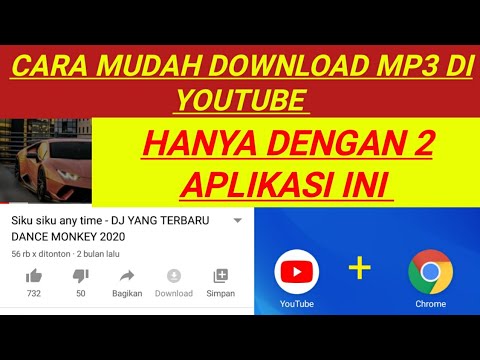 Cara mudah Download mp3 di youtube tampa aplikasi unduhan - YouTube