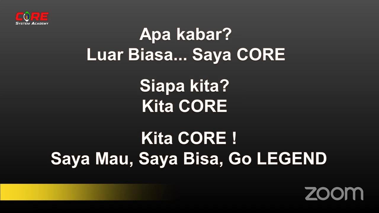 morning Core "3 prinsip dasar" - YouTube