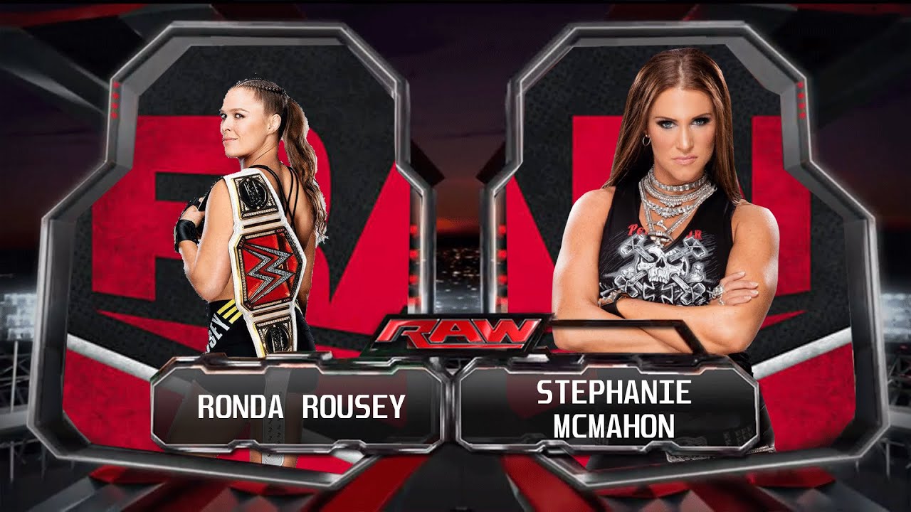 WWE 2K20 : Ronda Rousey VS Stephanie McMahon - YouTube