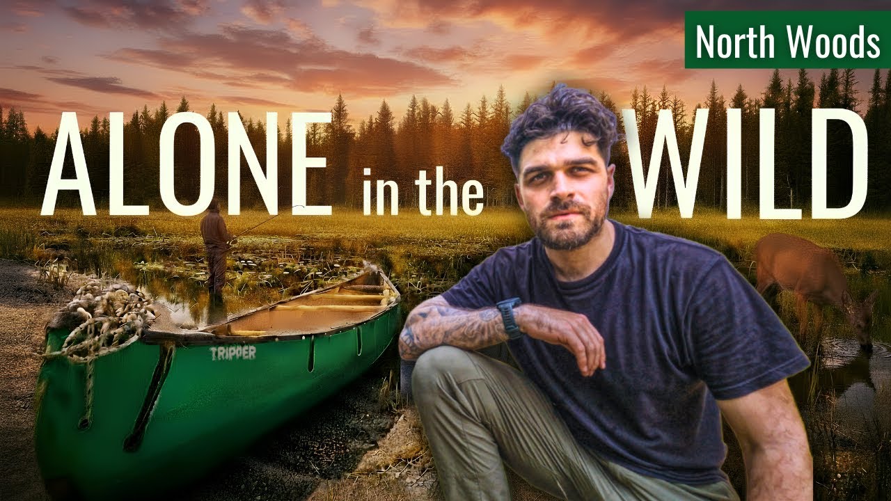 3 Days Alone in Remote North Woods | Canoe Camping & Fishing - YouTube