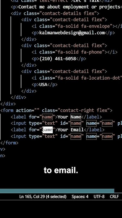 How to Create an Email Input Field in HTML | Beginner’s Guide to HTML ...