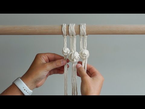 DIY Macrame Tutorial - How To Tie The Rose Knot! - YouTube