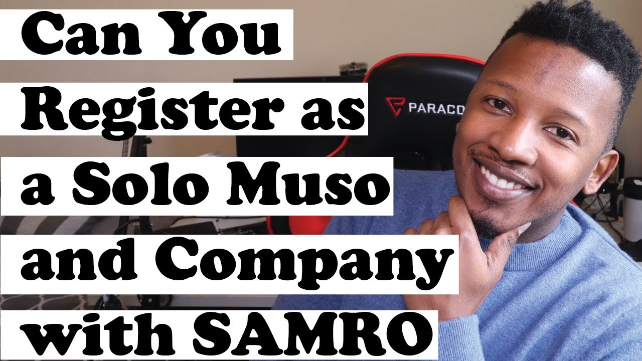Can You Register as an Individual and Company with SAMRO - YouTube