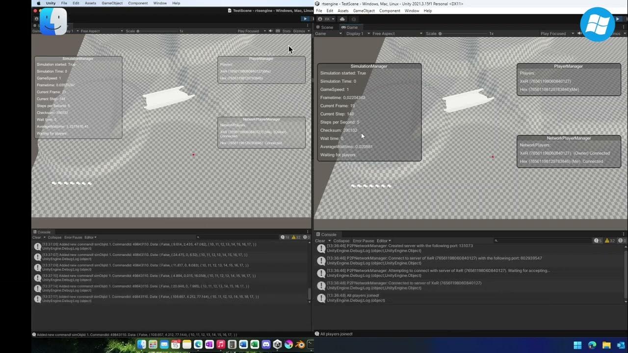 RTS Engine - Lockstep Demonstration (MacOS and Windows) - Unity - YouTube